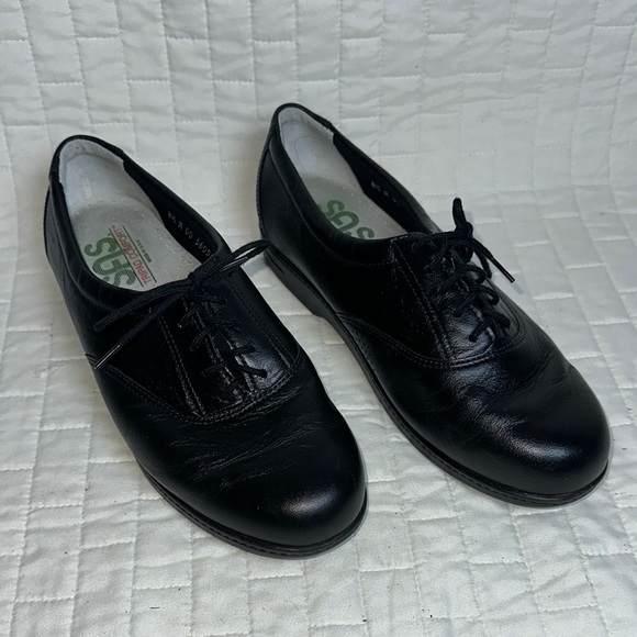SAS | Shoes | Sas Black Leather Laceup Shoes | Poshmark